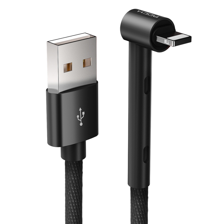 ROCK 1.2m USB to 8 Pin Metal Weave Style Fast Charging & Sync Bracket ...