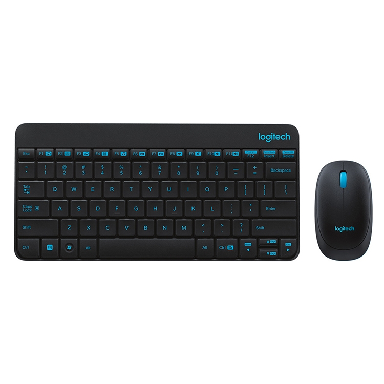 Logitech MK245 Nano Wireless Keyboard Mouse Set (Black)