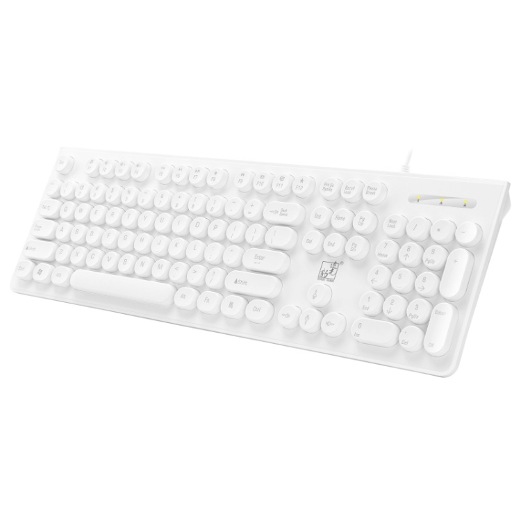 Keyboards - ZGB S500 Round Key USB Wired Computer Keyboard (White) for ...