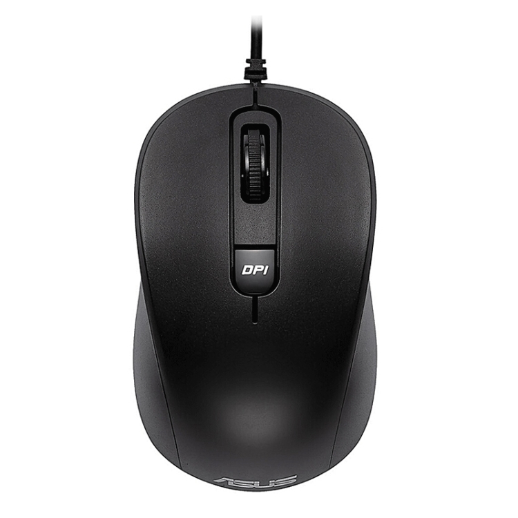ASUS MU101C Silent Wired Mouse 3200DPI(Black)