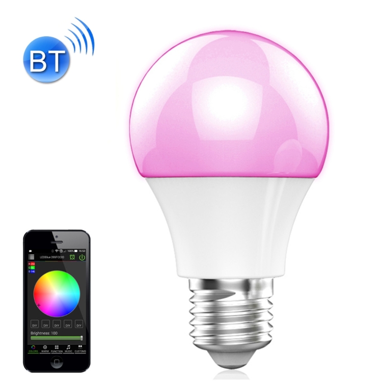 E27 4.5W RGB + Warm Light สี่เหลี่ยมผืนผ้าสมาร์ทบลูทู ธ รีโมทคอนโทรลโคม ...