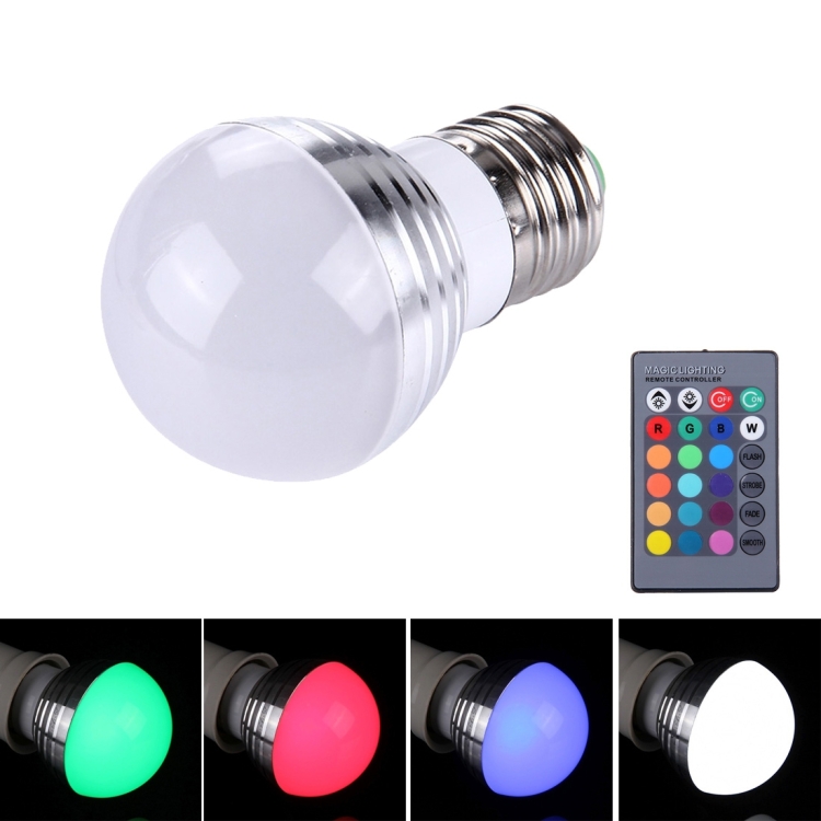 3W RGB LED Light Bulb