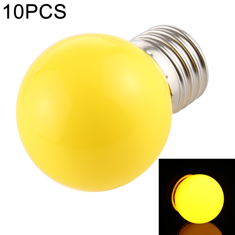 10 PCS 2W E27 2835 SMD Home Decoration LED Light Bulbs, DC 24V (Yellow ...