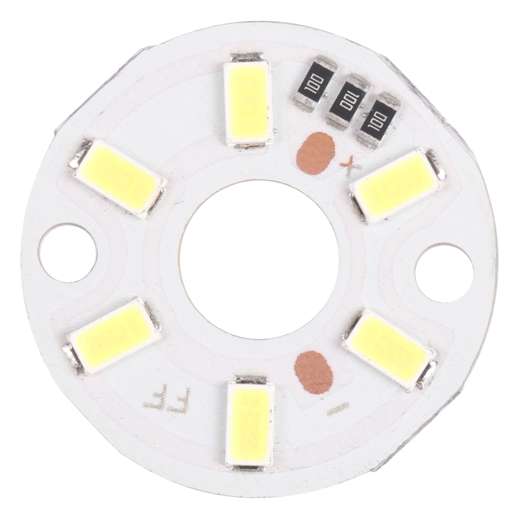 3W 6 LED SMD 5730 LED 모듈 램프 천장 광원, DC 5V 백색광