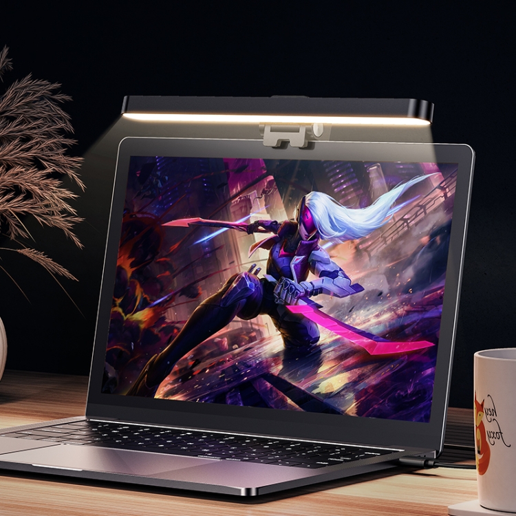 USAMS US-ZB236 Smart Eye Protection Laptop Screen Light with Clip (Black)