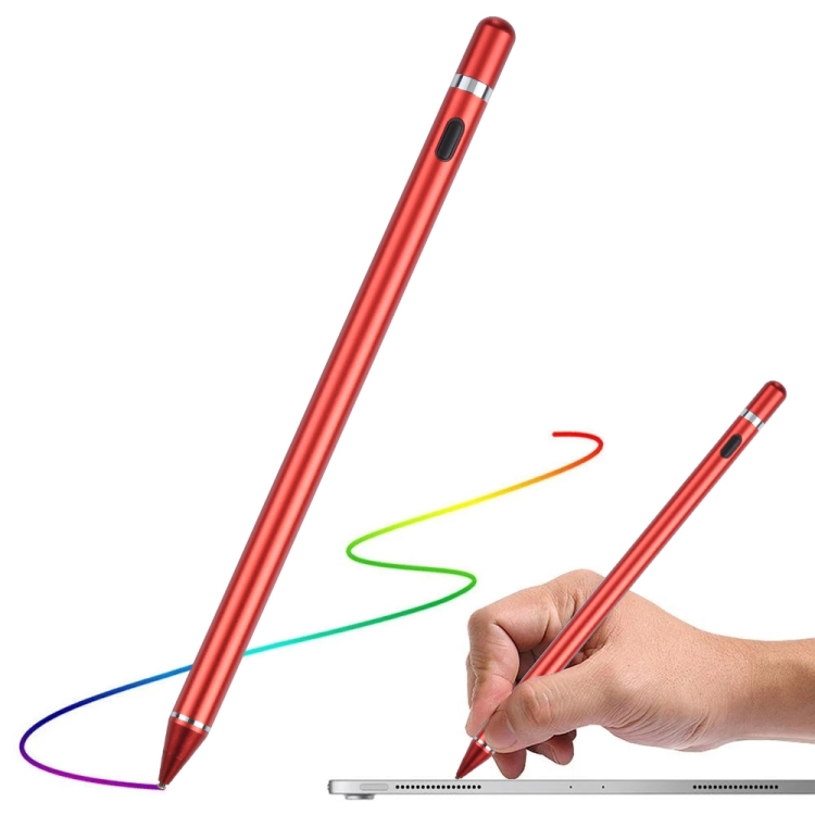 Universal Active Capacitive Stylus Pen(Red)