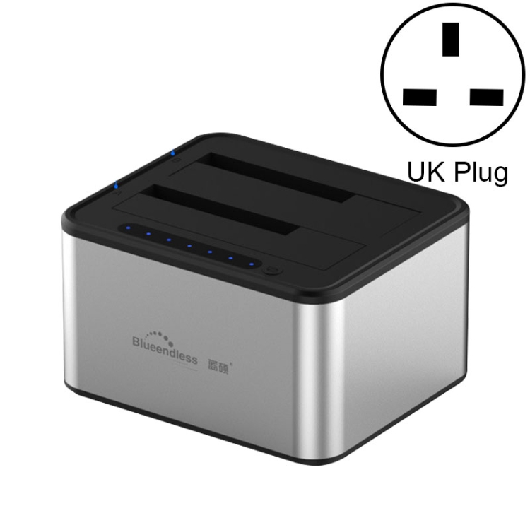Blueendless 2.5 / 3.5 inch SATA USB 3.0 2 Bay Offline Copy Hard Drive ...