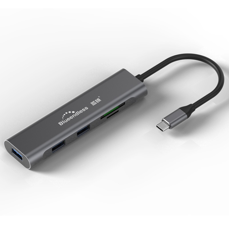 Blueendless 5 In 1 Multi-function Type-C / USB-C to 3 x USB 3.0 + SD ...