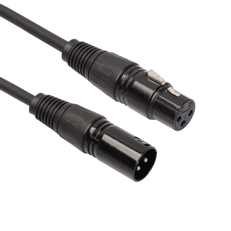 1.8m 3-Pin XLR ตัวผู้ถึง XLR MIC สายเคเบิลป้องกันไมโครโฟนสายสัญญาณเสียง