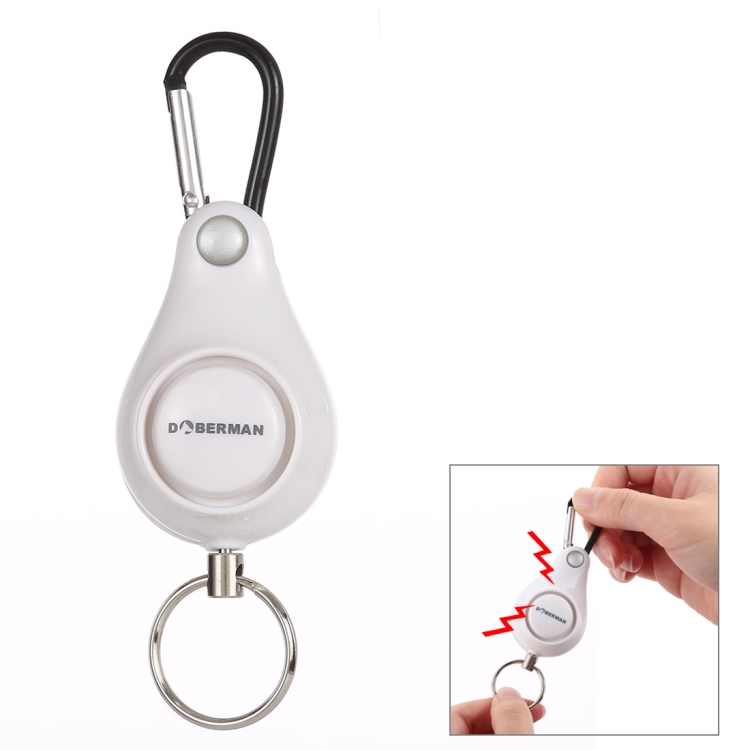 DOBERMAN Key-chain Personal Security Alarm Pull Ring Triggered Anti ...