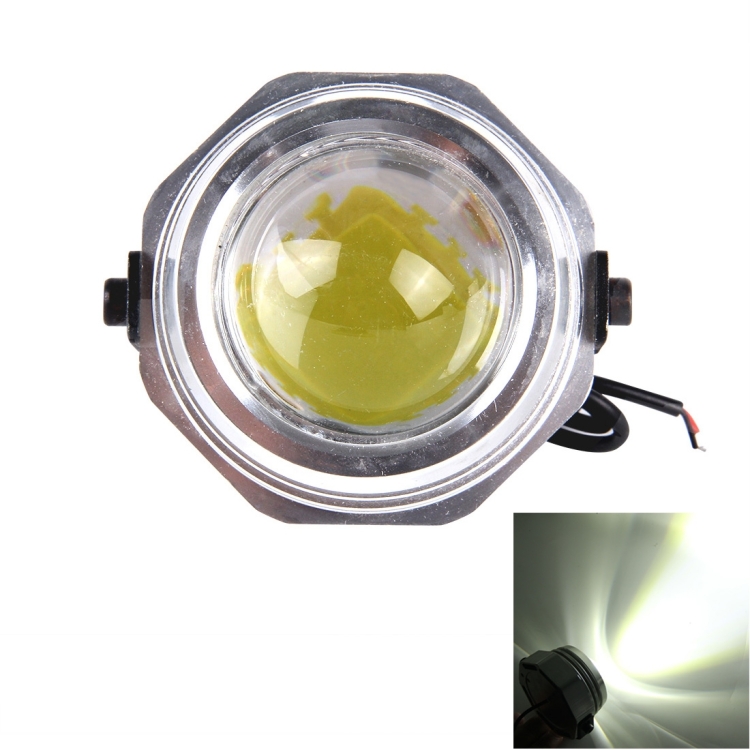 10W 500LM 5500K COB LED White Hexagon Motorcycle Headlight Lamp Eagle ...