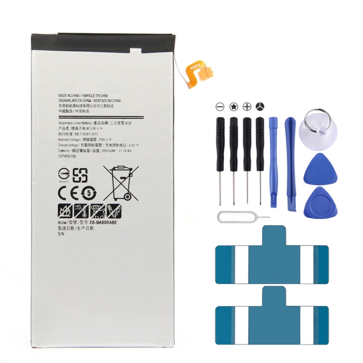 3050mAh Rechargeable Li-ion Battery EB-BA800ABE for Galaxy A8 / A8000 ...