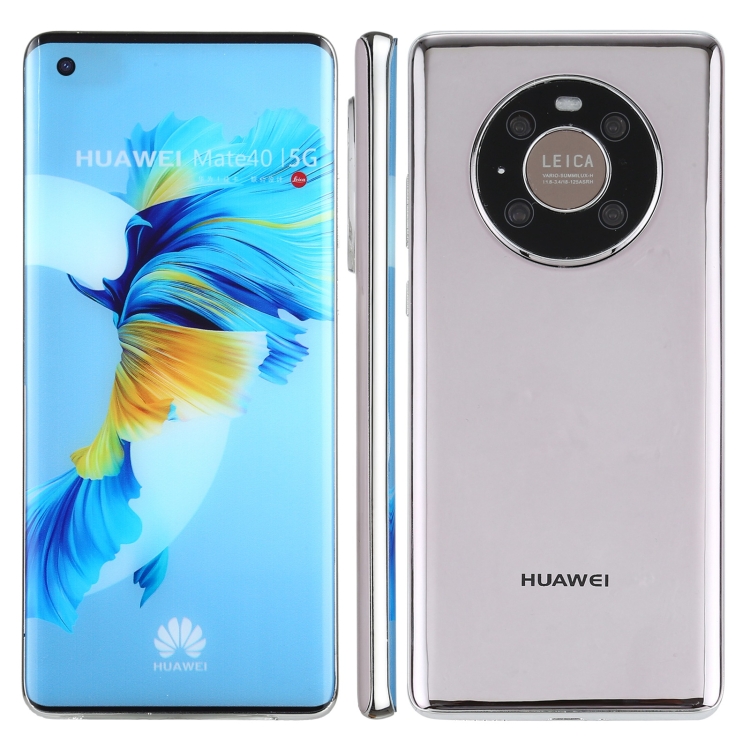 สำหรับ Huawei Mate 40 5g หน้าจอสี Nonworking Fake Dummy Display Model สีเงิน
