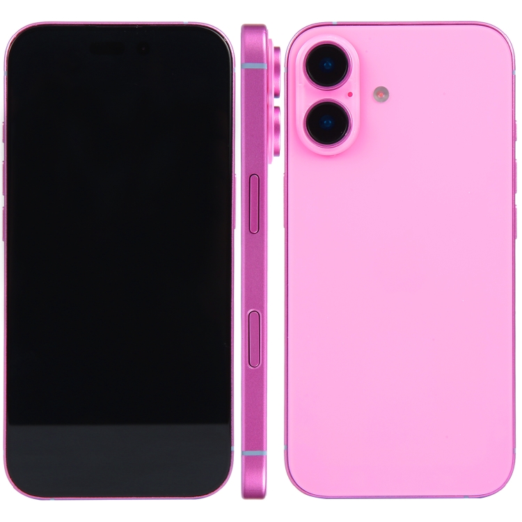 For iPhone 16 Plus Black Screen Non-Working Fake Dummy Display Model (Pink)
