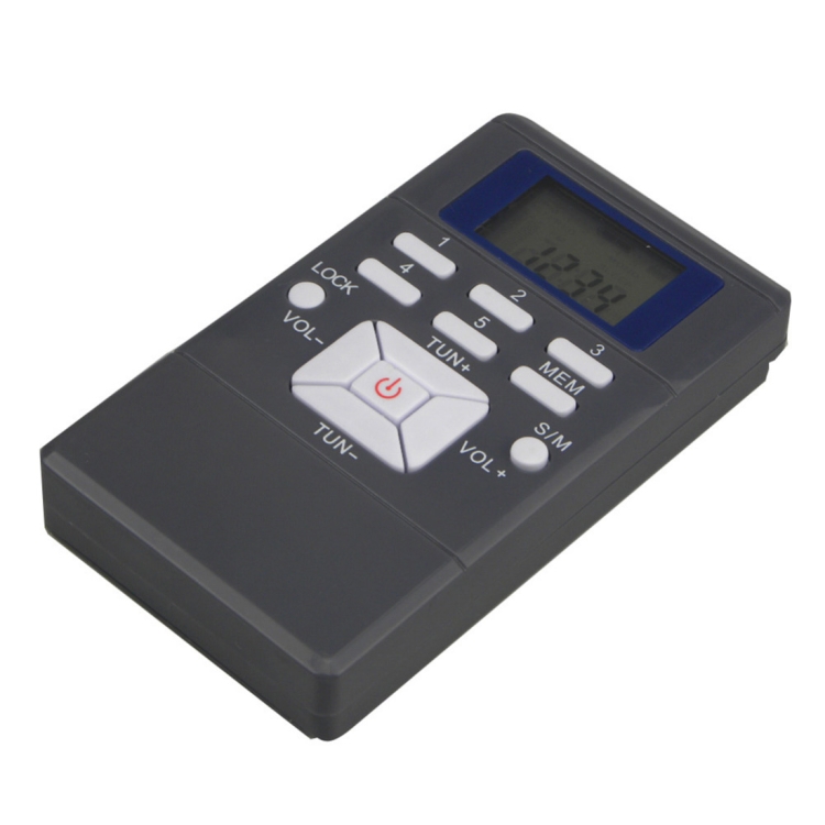 Portable Mini Frequency Modulation Digital LCD Display Radio Receiver ...