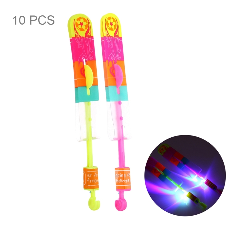 10 PCS Amazing LED Light Slingshot Flying Arrows, Random Color Delivery ...