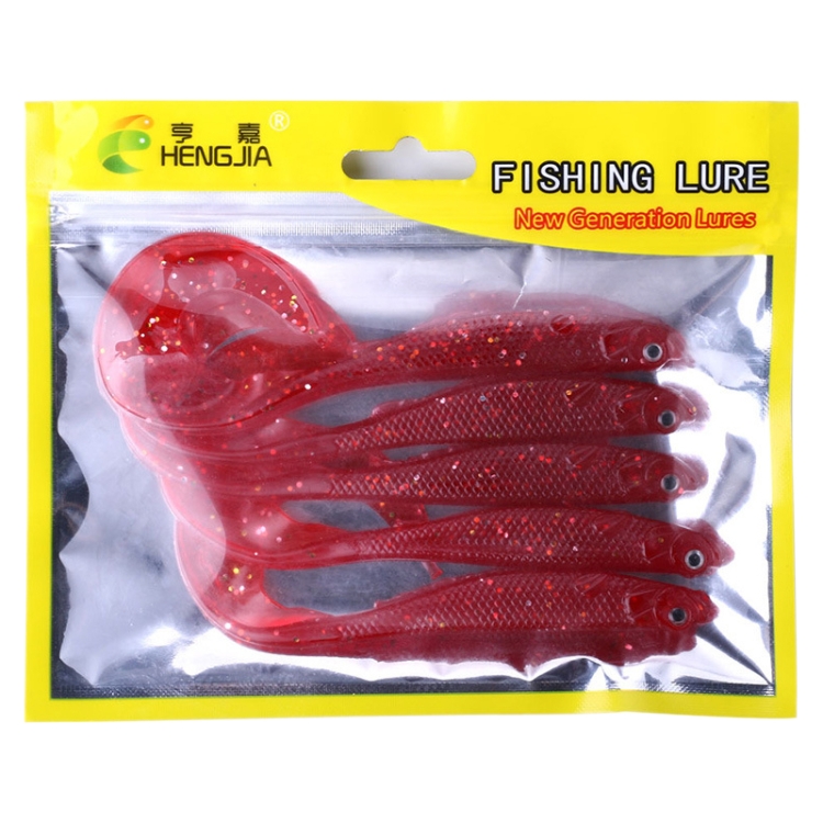 HENGJIA SO0075 5 PCS 11.5cm/9g Curly Tail Fishing Bait Fish Soft Bait ...