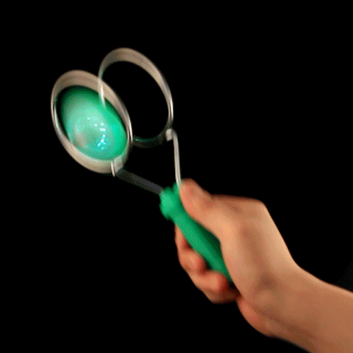 Colorful LED Light Flashing Spinning Top with Handle, Random Color Delivery