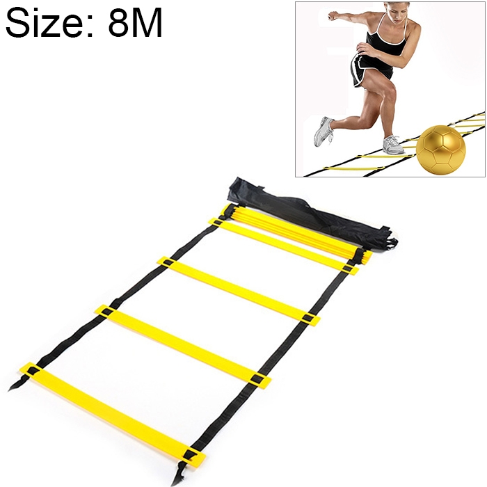 8 Meters 16 Knots Thick Section Pace Training Tough Durable Soft Ladder 8-meters-16-knots-thick-section-pace-training-tough-durable-soft-ladder