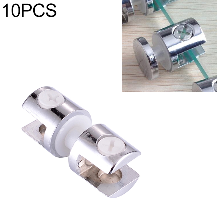 10 PCS Zinc Alloy Bright Fixed Bracket Connection 10mm Cylindrical ...