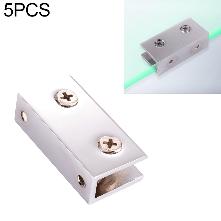 Zinc Alloy Bright Fixed Bracket Connection 12mm Rectangular Glass ...