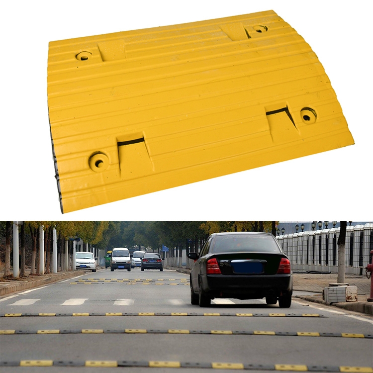 Strip Two-in-one Engineering Rubber Speed Bump ขนาด 50x35x5cm