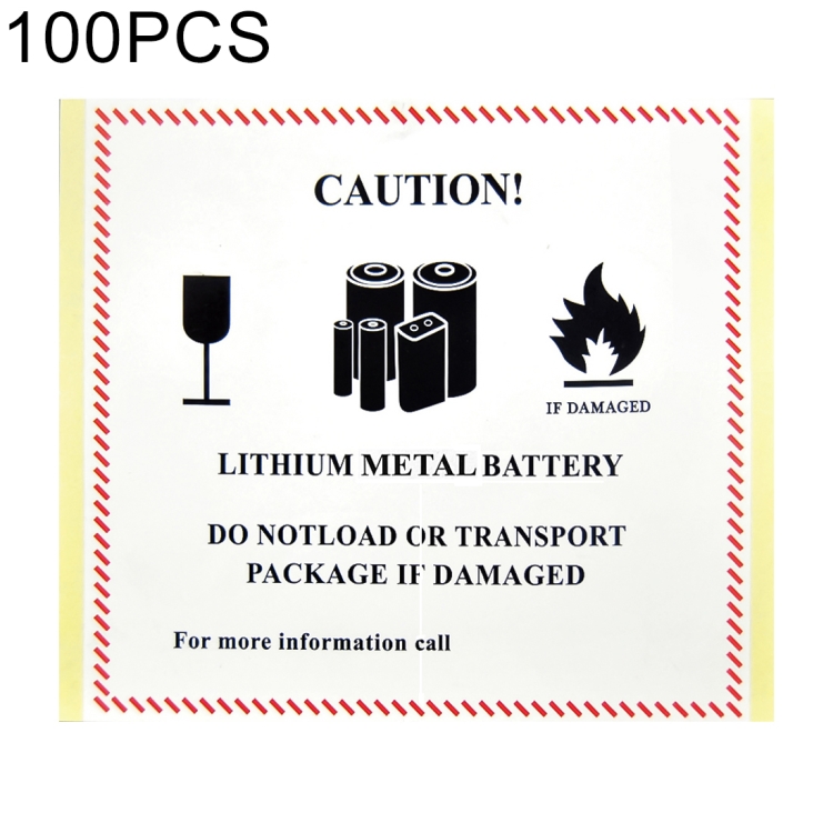 100 PCS Rectangle Shape Aviation Logistics Lithium Metal Battery ...