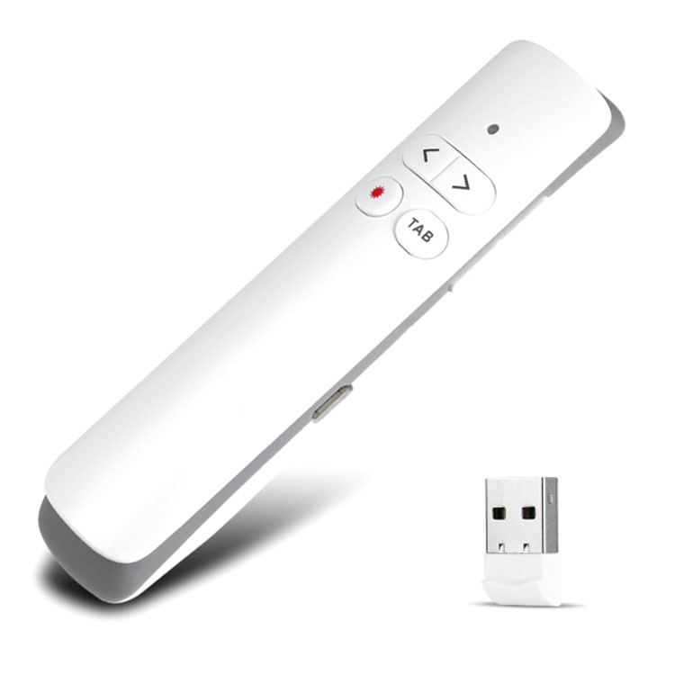 PP924 Tragbare 2,4-GHz-Wireless-Presenter-Fernbedienung mit Laser- und ...