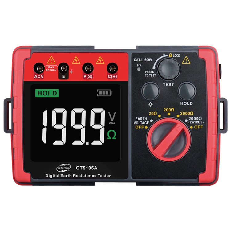 BENETECH GT5105A Professional LCD Digital Resistance Tester Meter ...