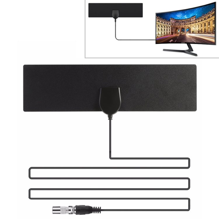 80 Miles Range 28dBi High Gain Digital Indoor HDTV Antenna with 4m ...
