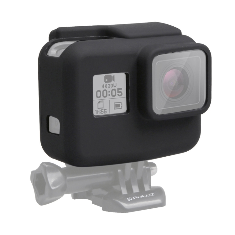 PULUZ Shock-proof Silicone Protective Case with Lens Cover for GoPro ...