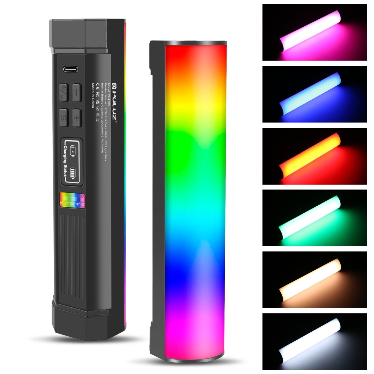PULUZ 17cm Photo Handheld Full Color RGB Stick Light Magnetic LED Fill ...