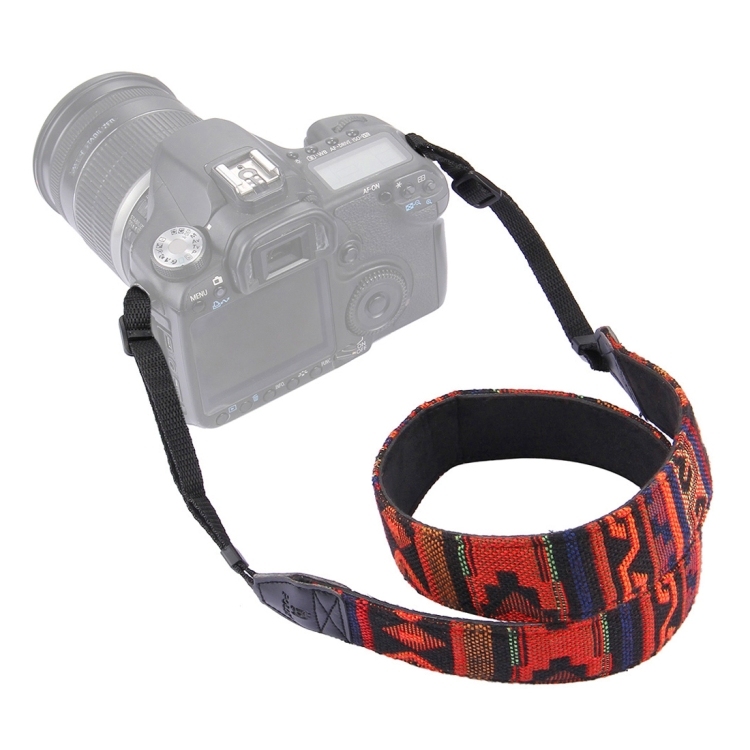PULUZ Retro Ethnic Style Multi-color Series Shoulder Neck Strap Camera ...