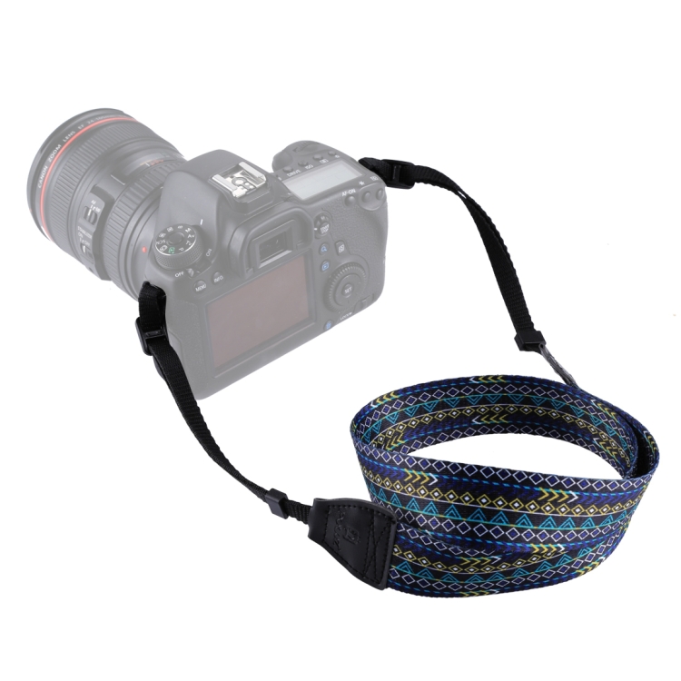 PULUZ Retro Ethnic Style Multi-color Series Shoulder Neck Strap Camera ...
