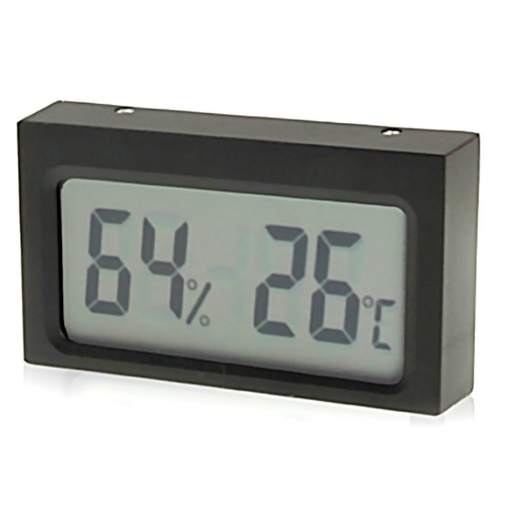 Mini LCD Indoor Digital Thermometer Humidity (Centigrade Display)(Black)
