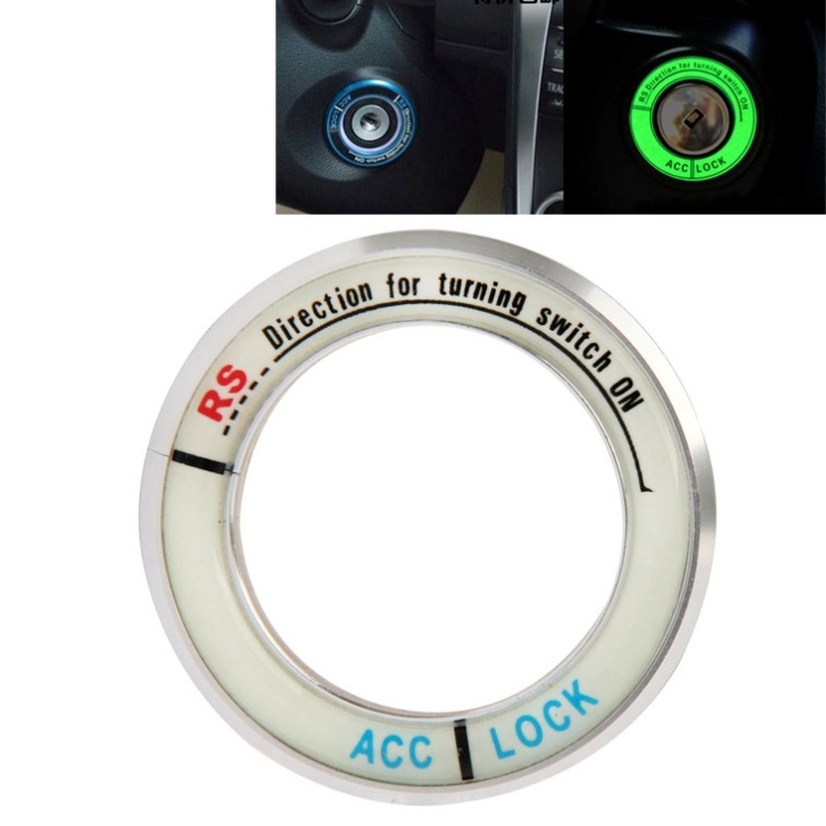 Fluorescent Aluminum Alloy Ignition Key Ring, Inside Diameter: 3.4cm ...