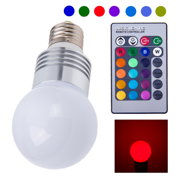 E27 1W RGB LED Lamp