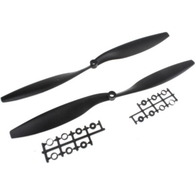 1245 1245R CW / CCW ใบพัดหมุนสำหรับ MultiCoptor 2 คู่ (สีดำ)