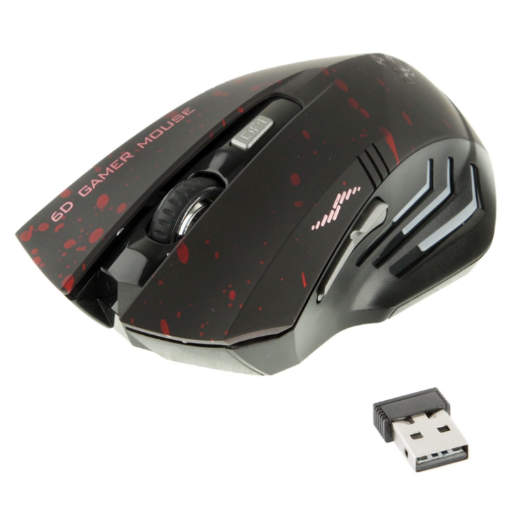 WEYES 2.4GHz 1000-1600 DPI Wireless 6D Game Mouse with USB Mini ...