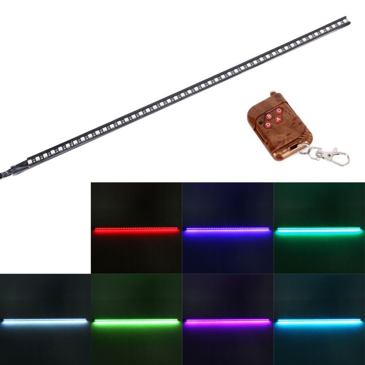 56cm RGB 48 LED 5050 SMD Car Knight Rider Strip Light with Remote ...