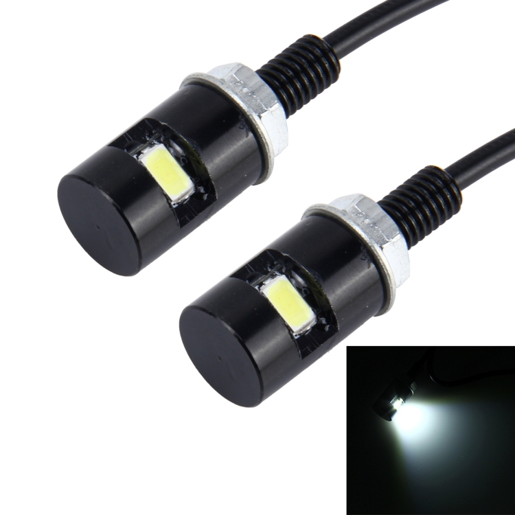 2 ชิ้น 1 วัตต์ 100lm 1-SMD 5630 ไฟ LED สีขาวรถยนต์ / รถจักรยานยนต์โคมไฟ ...