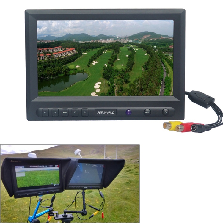 Feelworld FPV-819A, monitor FPV de estación de tierra de 8 pulgadas (negro)