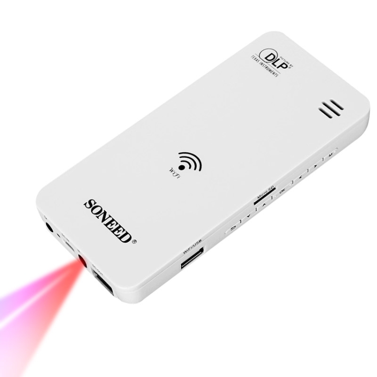 Wireless Wifi Mini Mobile Cinema Multimedia DLP Projector สำหรับ iPhone ...