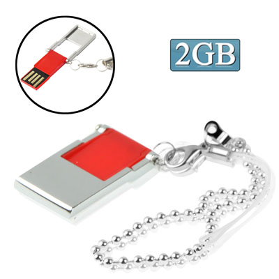 Mini USB Flash Disk (2GB), Red