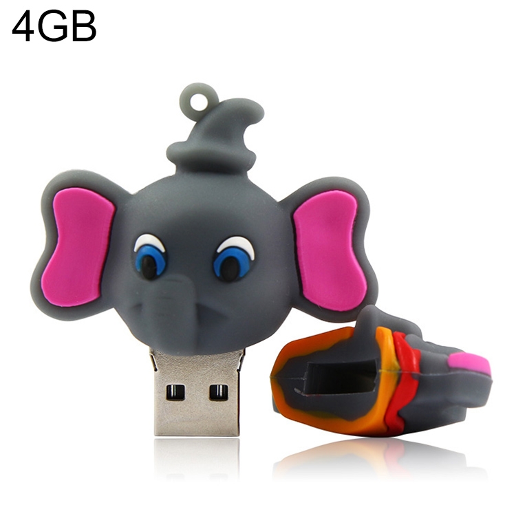 Elephant Shape Silicone USB2.0 Flash disk, Special for All Kinds of ...
