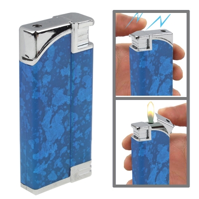 2 in 1 (Lighter + Electric Shock) Magic Trick Prank (Blue)