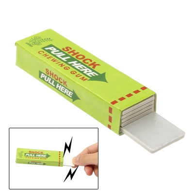 Shock Chewing Gun Practical Joke Funny Trick Shock Toy (สีเขียว)