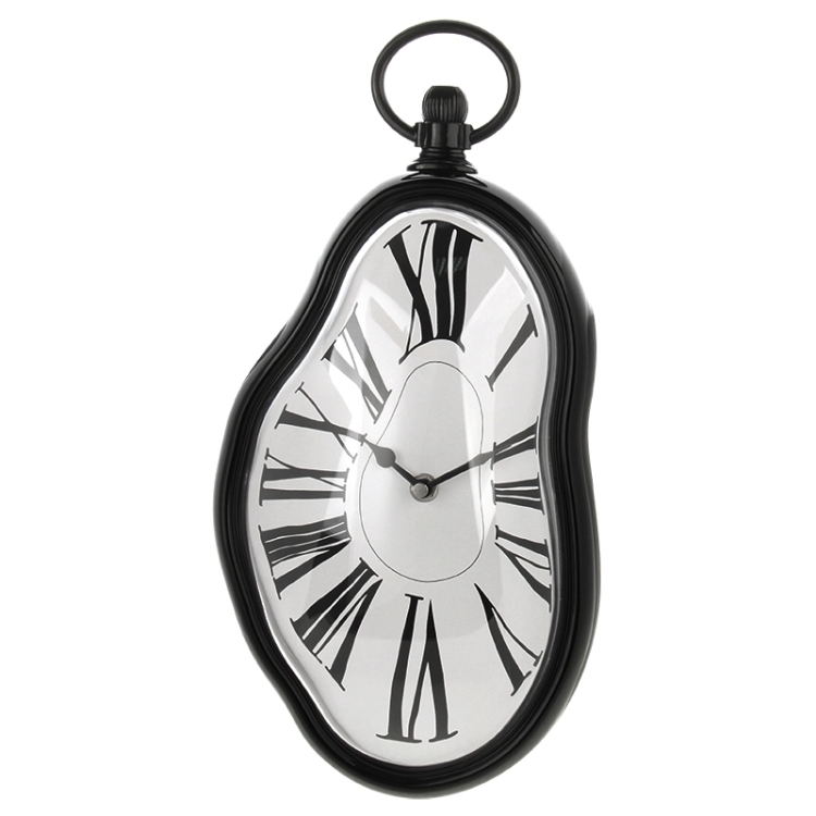 Reloj de pared distorsionado de fusión de reloj retro con números ...