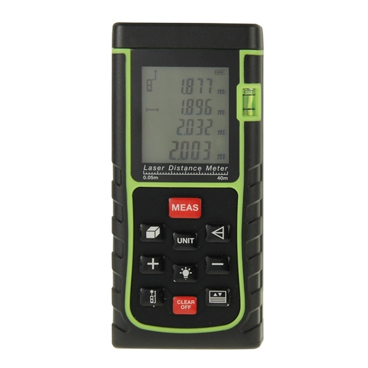 Medidor de distancia láser de mano digital RZ-E40, distancia máxima de ...