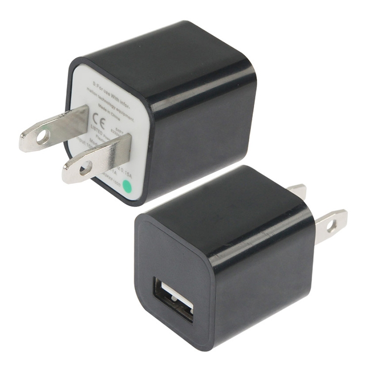 US Plug USB Charger(Black)